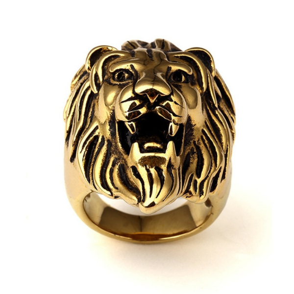 Stålring Guld Lejon – Pride of Lions